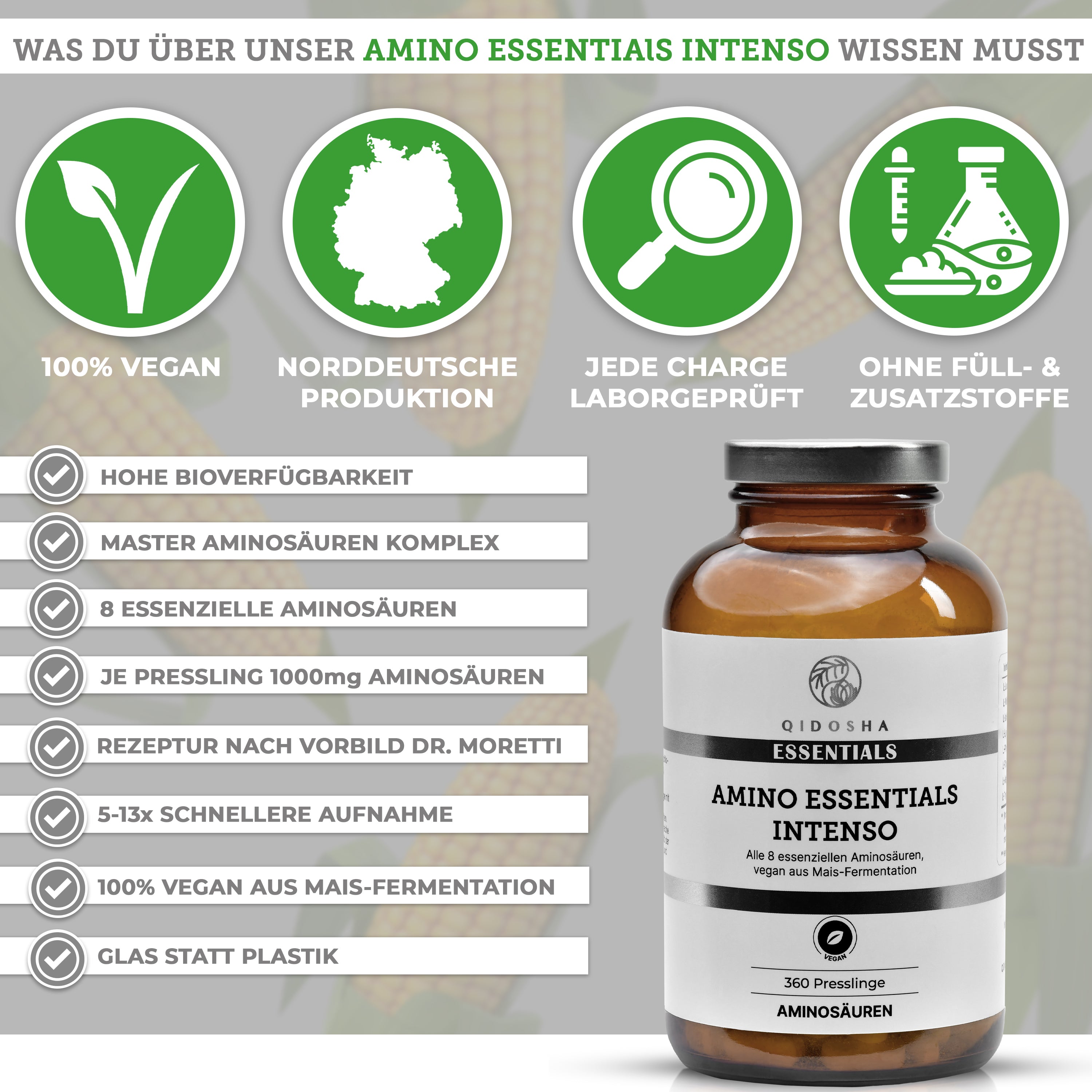Master Aminosäuren Komplex hochdosiert mit 1000mg je Pressling kaufen ...